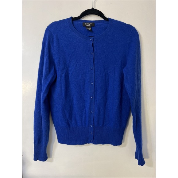 Lord & Taylor | Sweaters | Lord Taylor Medium Royal Blue 0 Cashmere ...